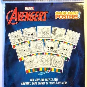 Marvel | Toys | Marvel Avengers 2 Magic Paint Posters Set | Poshmark